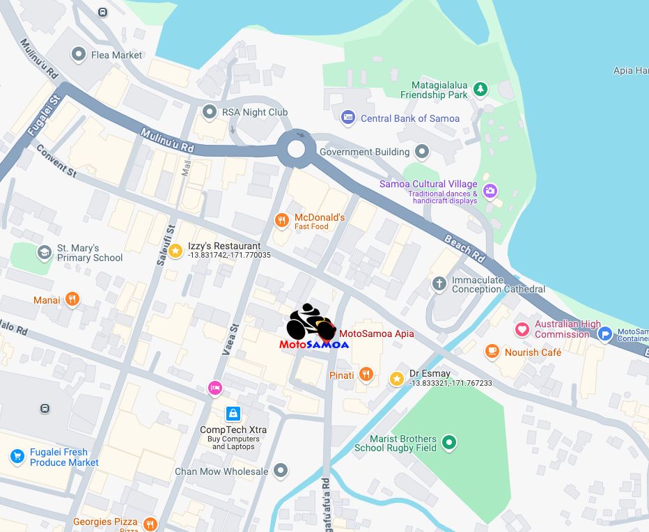 Locations – MotoSamoa Scooter Rental and Motorcycle Tours